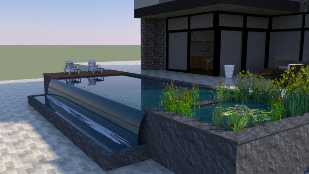 Infinity Edge SwimPond - Ponds By Michael Wheat