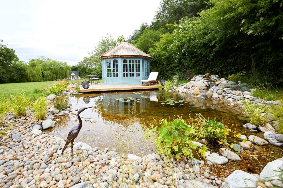 Wildlife Pond With Summer House - Ponds by Michael Wheat